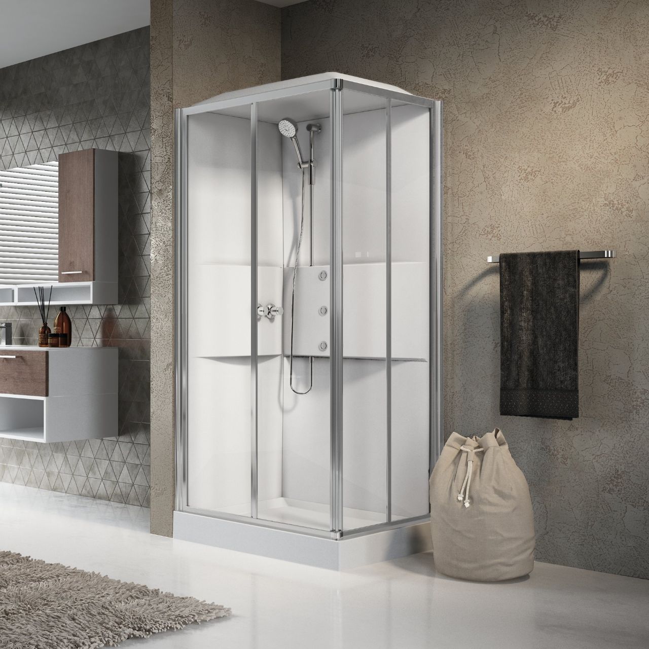 Cabine doccia Media 2.0 A100X80 - Novellini