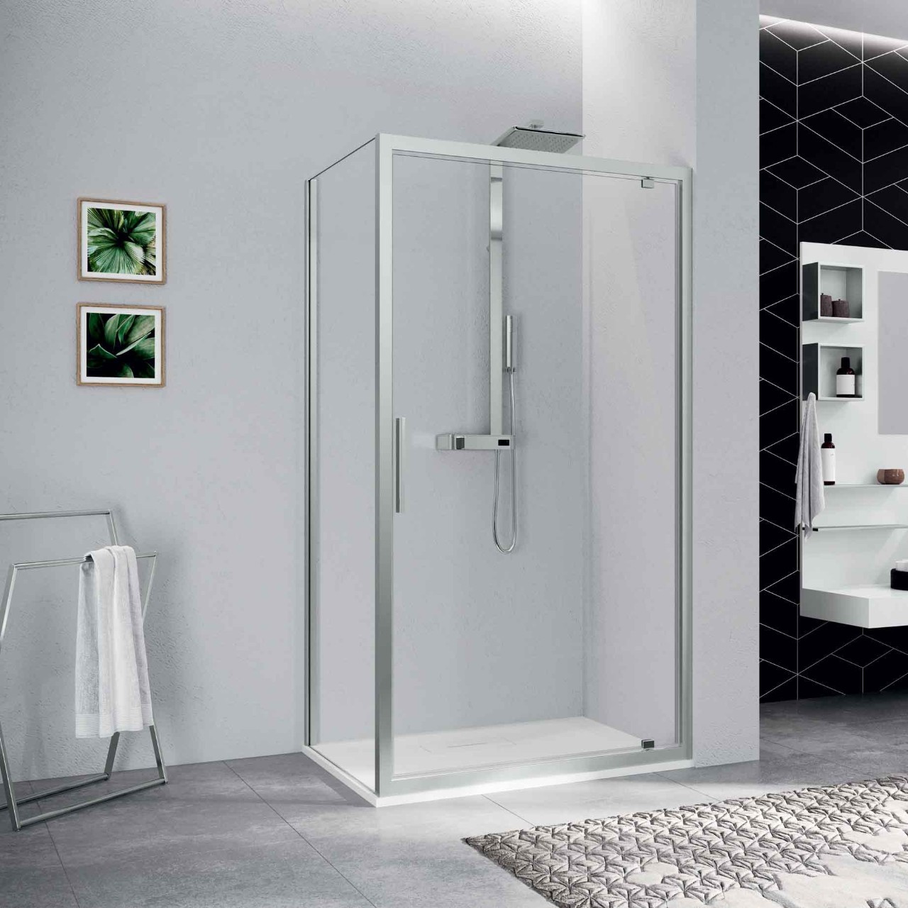 Shower enclosures Kuadra 2.0 G+F - Novellini