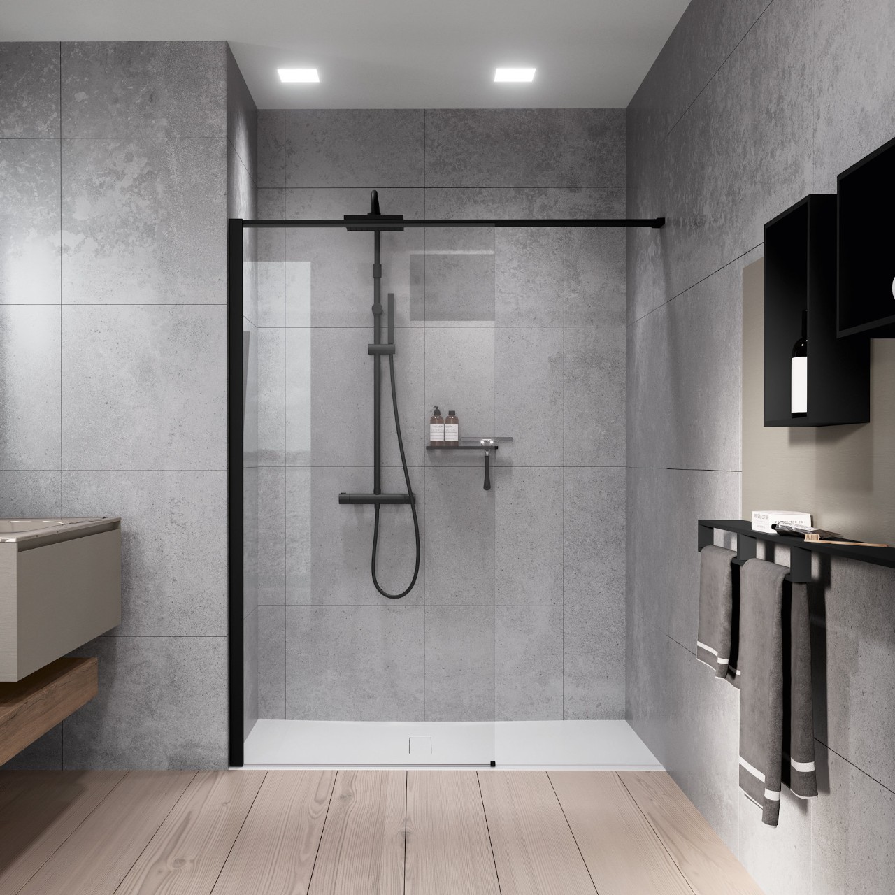 Shower spaces Kuadra HN Frame - Novellini