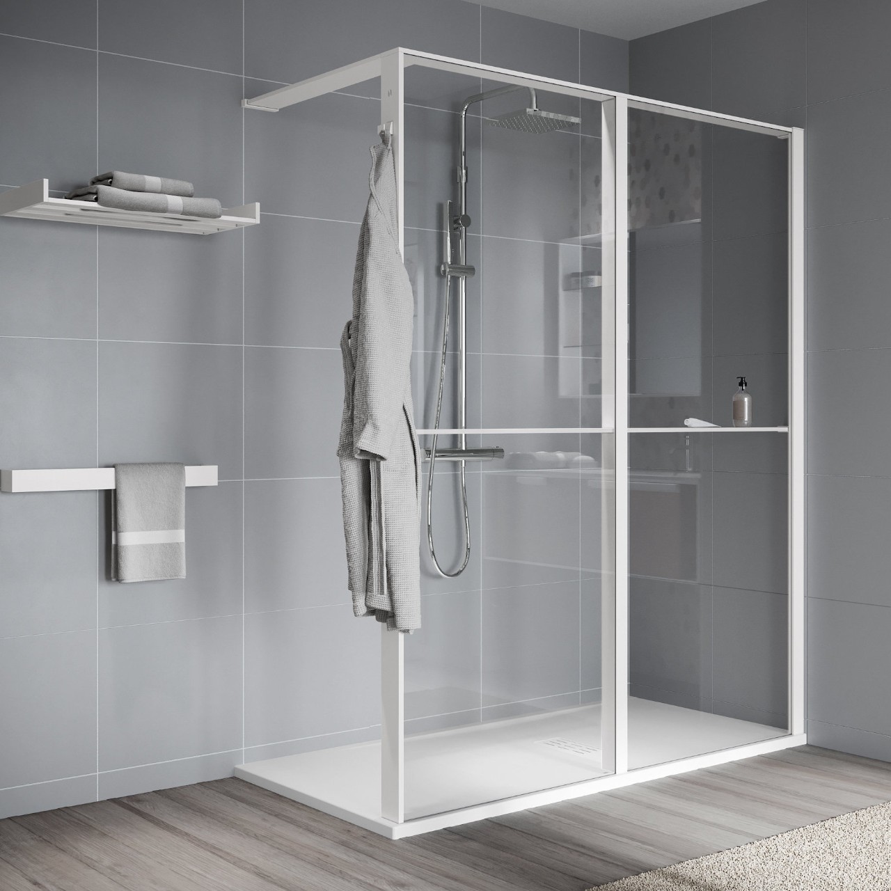 Shower spaces Kuadra HWL Frame - Novellini