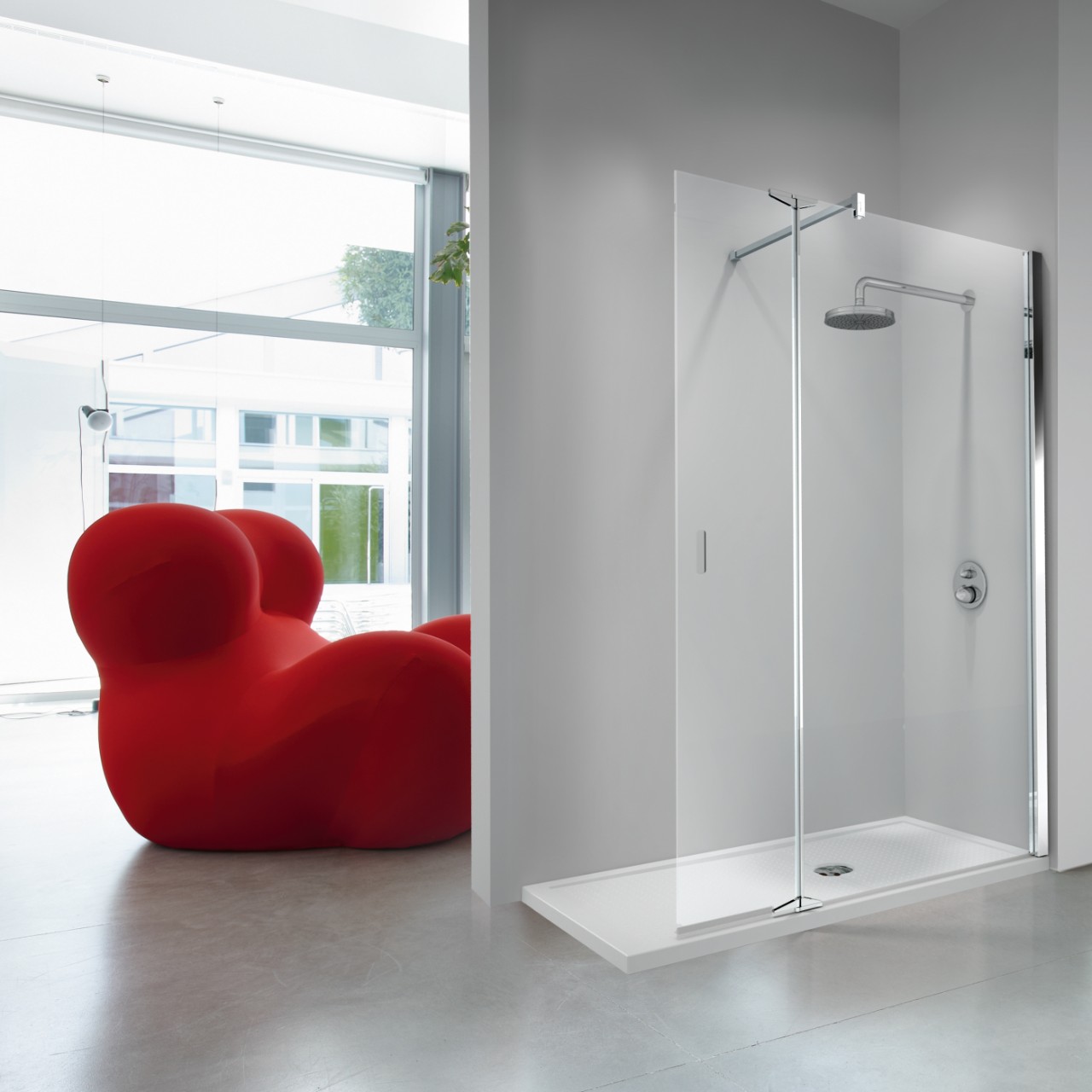 Walk-in showers Kuadra H2 - Novellini