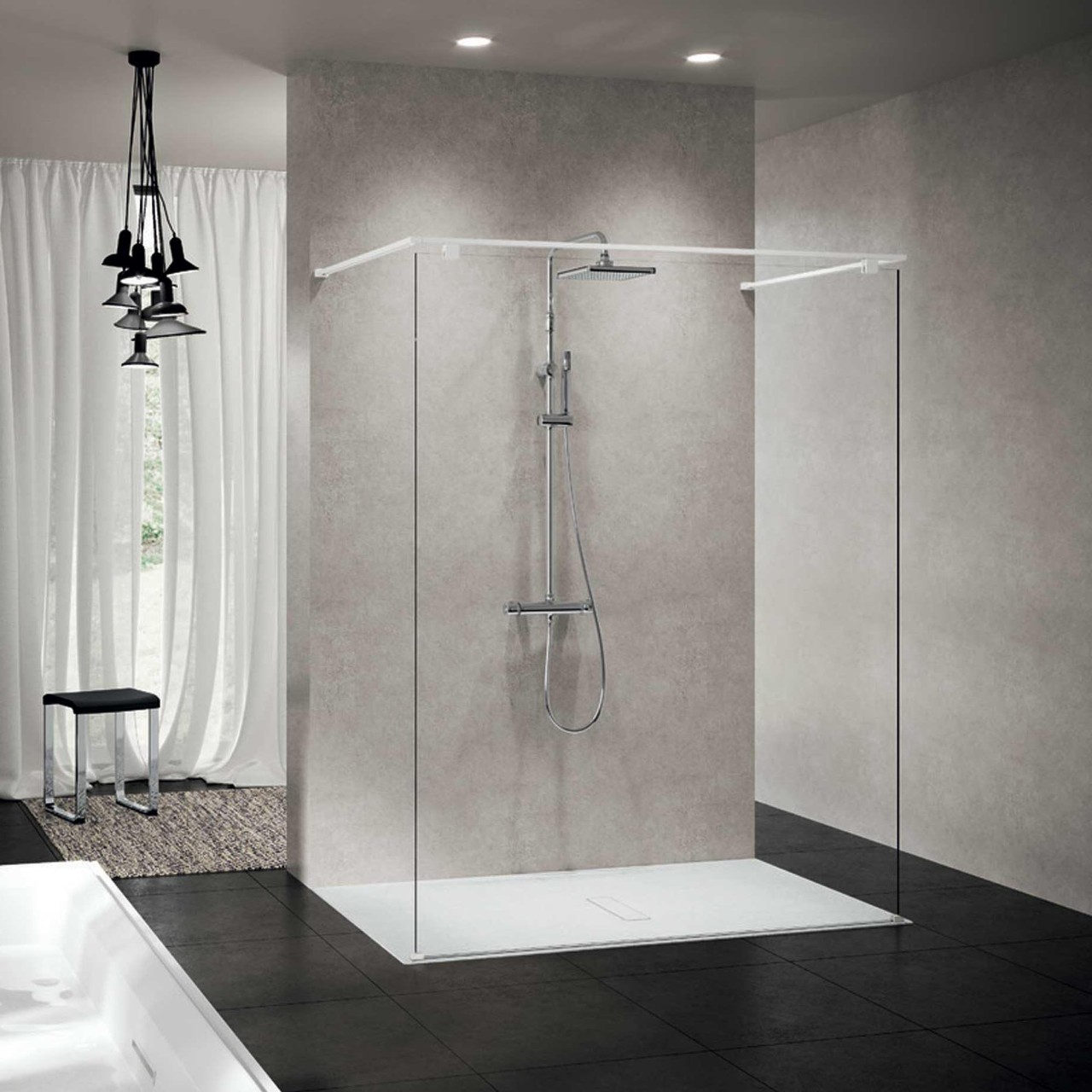 Walk-in showers Kuadra HF - Novellini