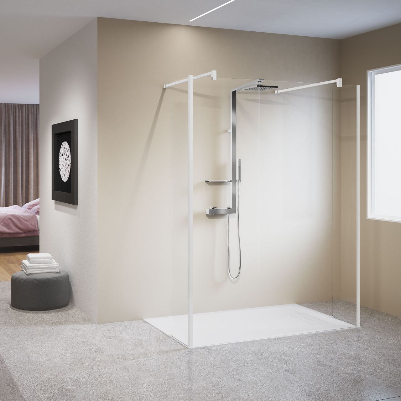 Shower spaces Kuadra H5 - Novellini