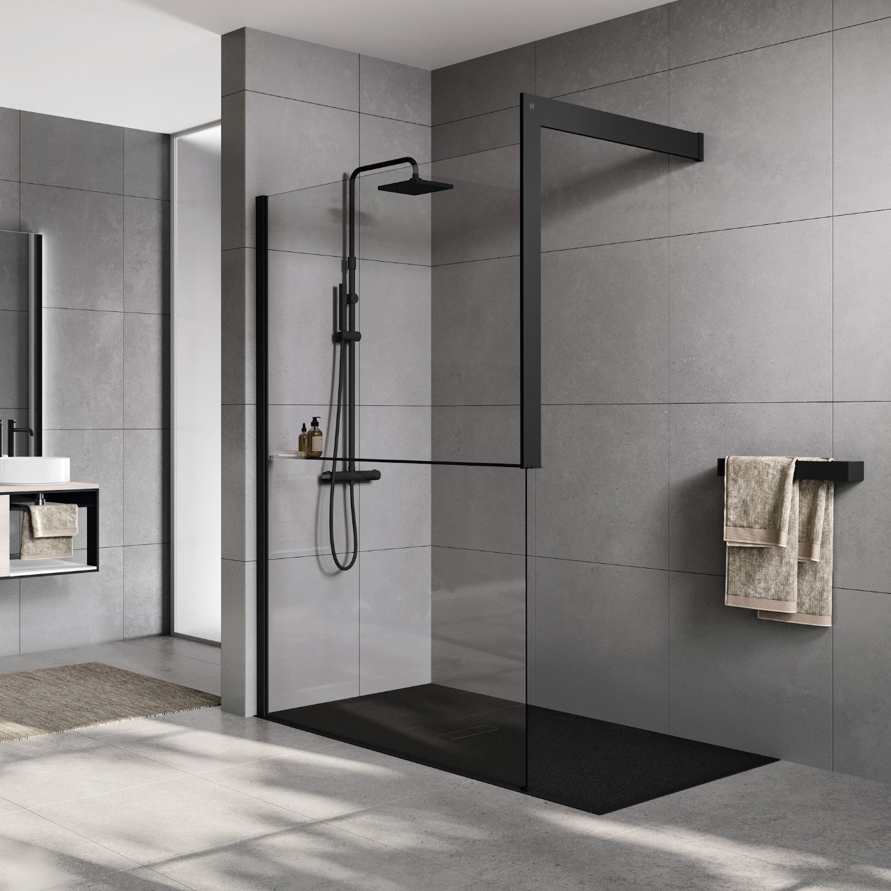 Shower spaces Kuadra H Frame - Novellini