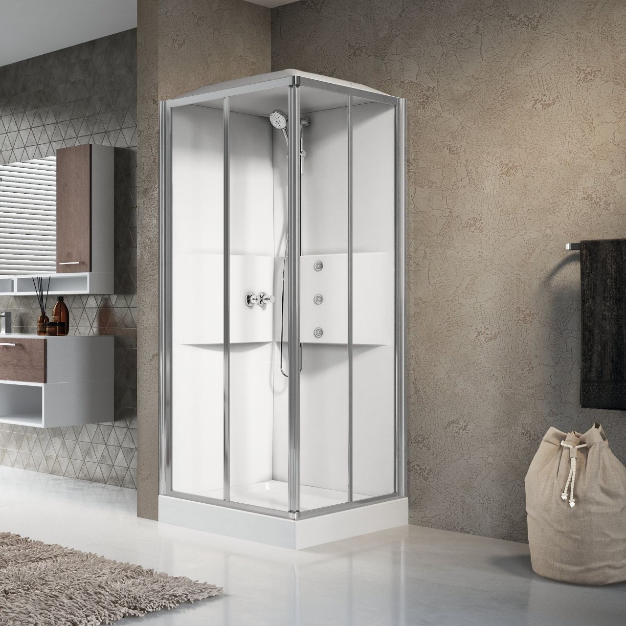 Cabines de douche Media 2.0 A80 - Novellini